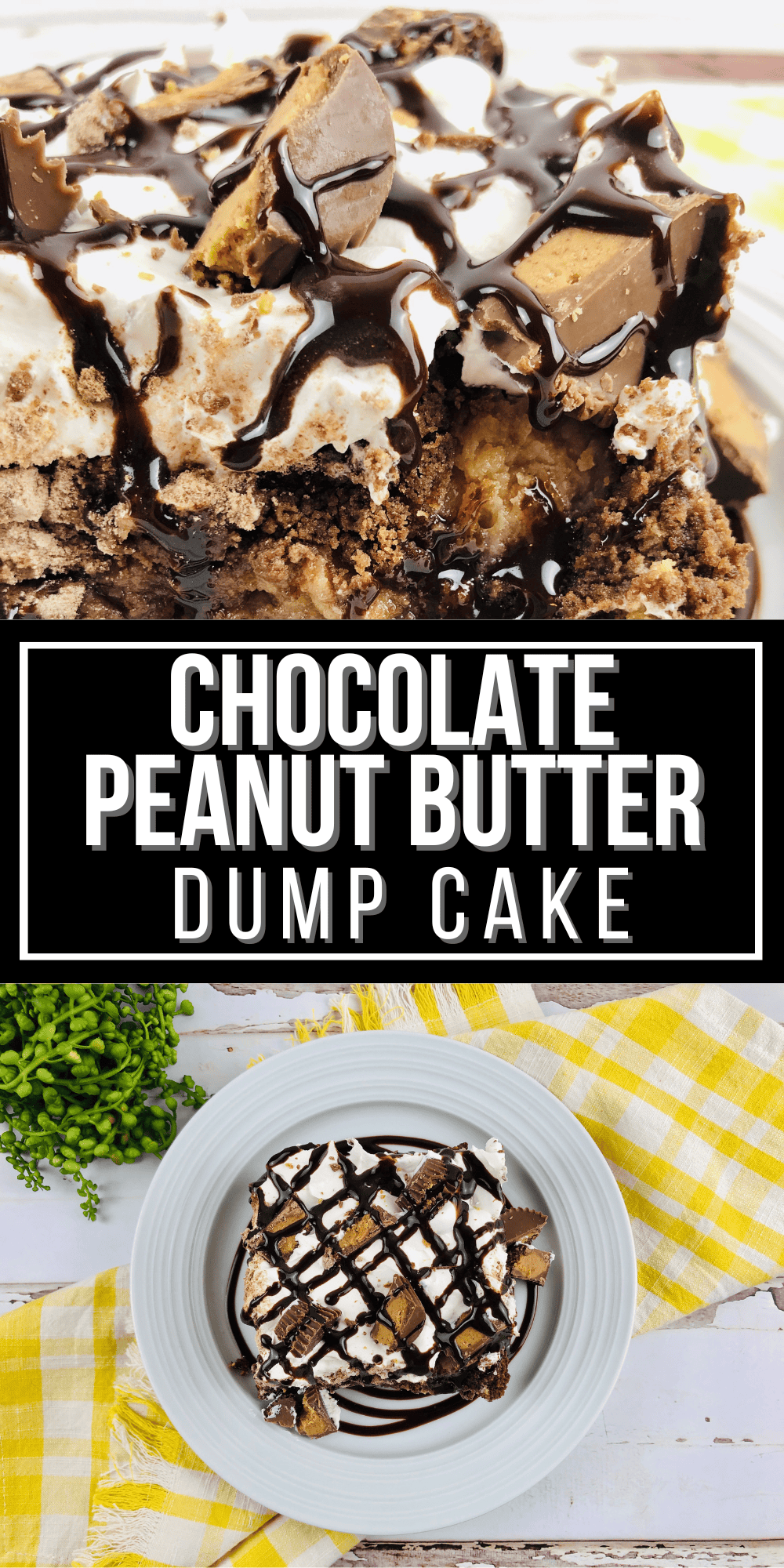 Chocolate Peanut Butter Dump Cake | Cake Mix Recipes