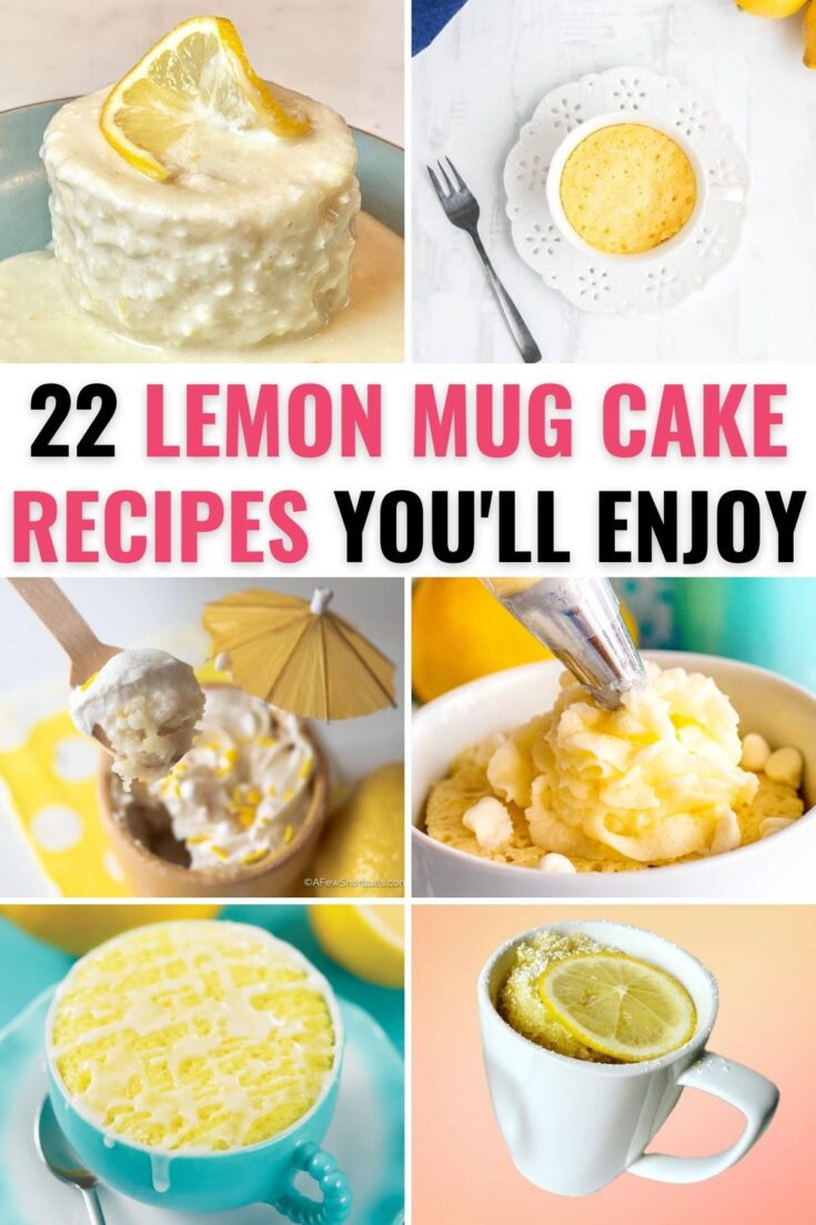The Best Lemon Mug Cake Recipes - Cake Mix Recipes
