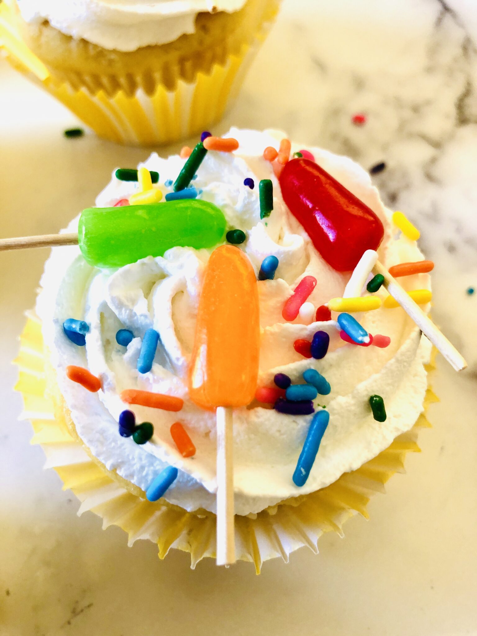 Popsicle Cupcakes for Summer | Cake Mix Recipes