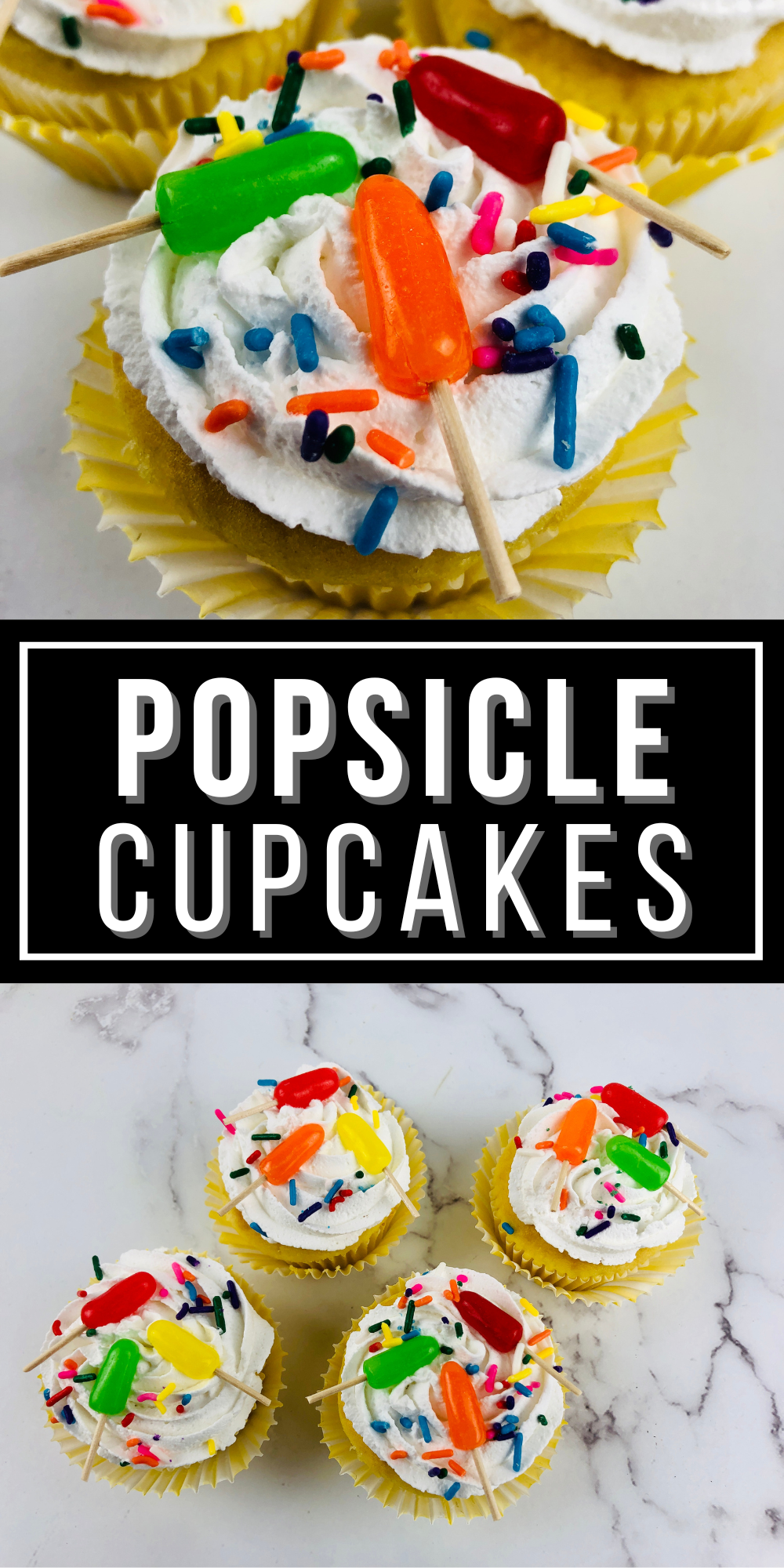 Popsicle Cupcakes for Summer | Cake Mix Recipes