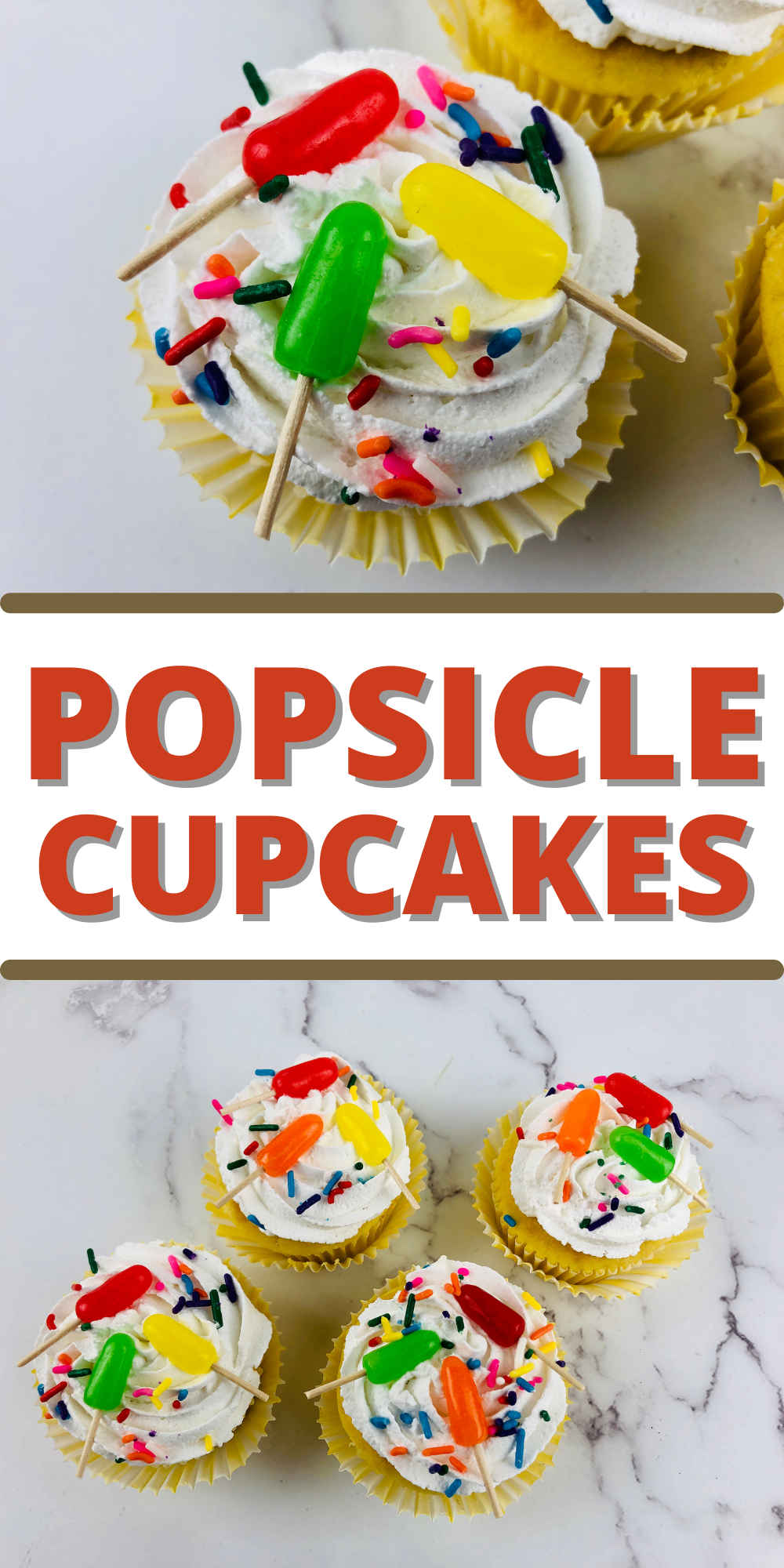 Popsicle Cupcakes for Summer | Cake Mix Recipes