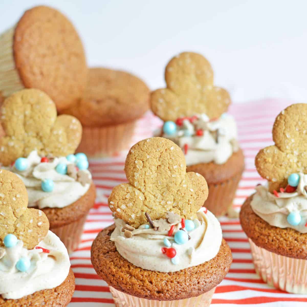 Gingerbread Cupcakes - Cake Mix Recipes