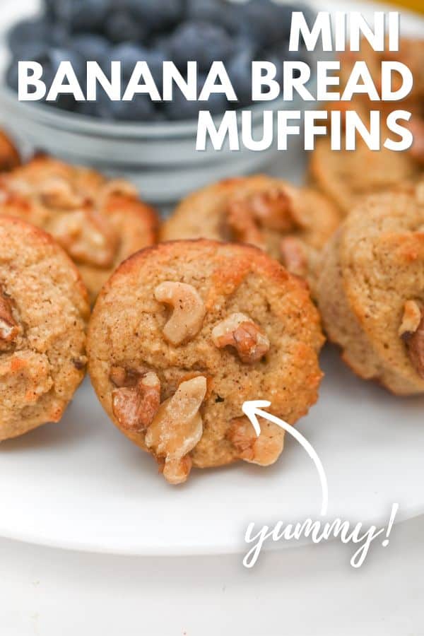 Mini Banana Bread Muffins | Cake Mix Recipes